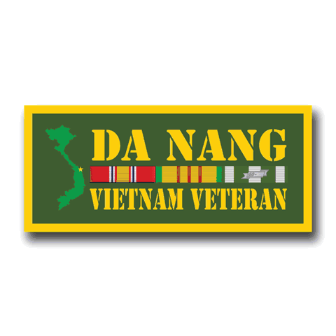 Da Nang Vietnam Veteran Decal - Vietnam Duty Station Decals ...