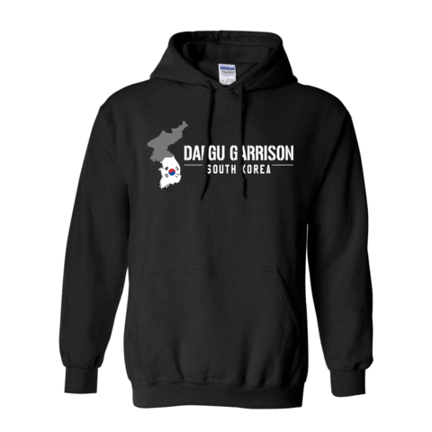 Daegu Garrison South Korea Hooded Sweatshirt - South Korea Duty Station ...