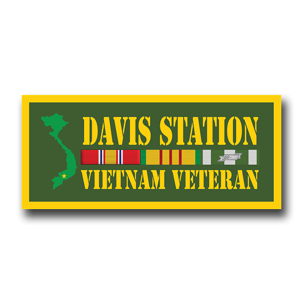 Davis Station Vietnam Veteran Decal - Vietnam Duty Station Decals ...