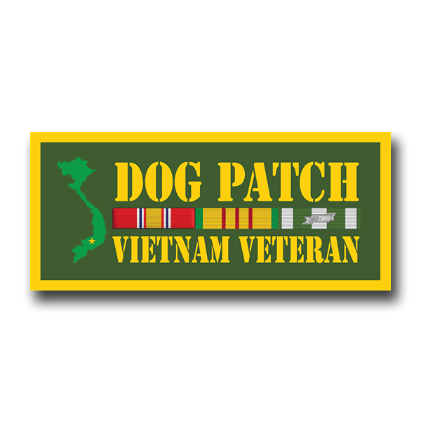 Dog Patch Vietnam Veteran Decal - Vietnam Duty Station Decals ...