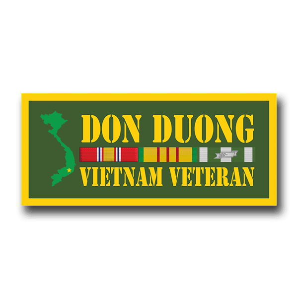 Don Duong Vietnam Veteran Decal - Vietnam Duty Station Decals ...