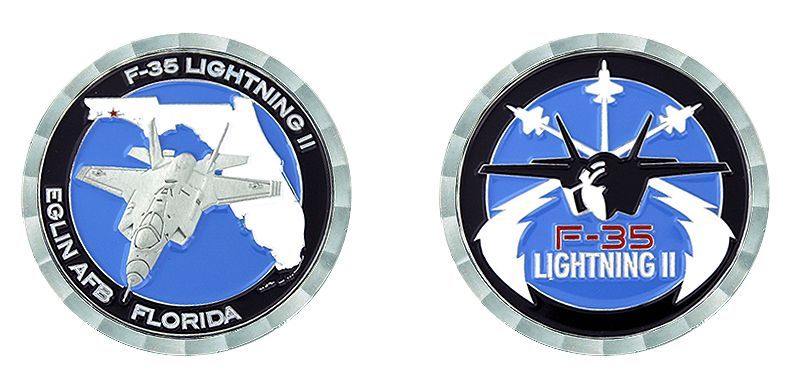 Eglin Air Force Base F-35 Lightning II Challenge Coin - New Challenge ...