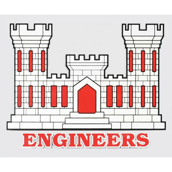 Engineers (Castle) Decal - Corps of Engineers - PriorService.com