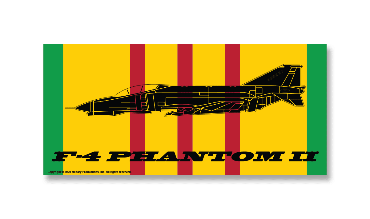 F-4 Phantom Vietnam Decal - Vietnam Aircraft Decals - PriorService.com