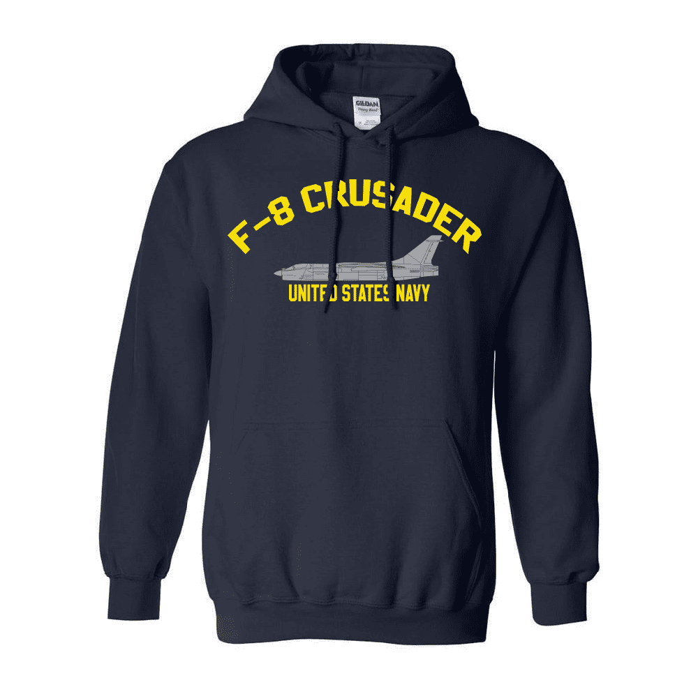 F-8 Crusader Hooded Sweatshirt - Aircraft Hooded Sweatshirts ...