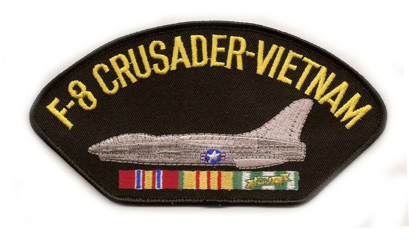F-8 Crusader Vietnam Hat Patch - Vietnam Veteran Hat Patches ...