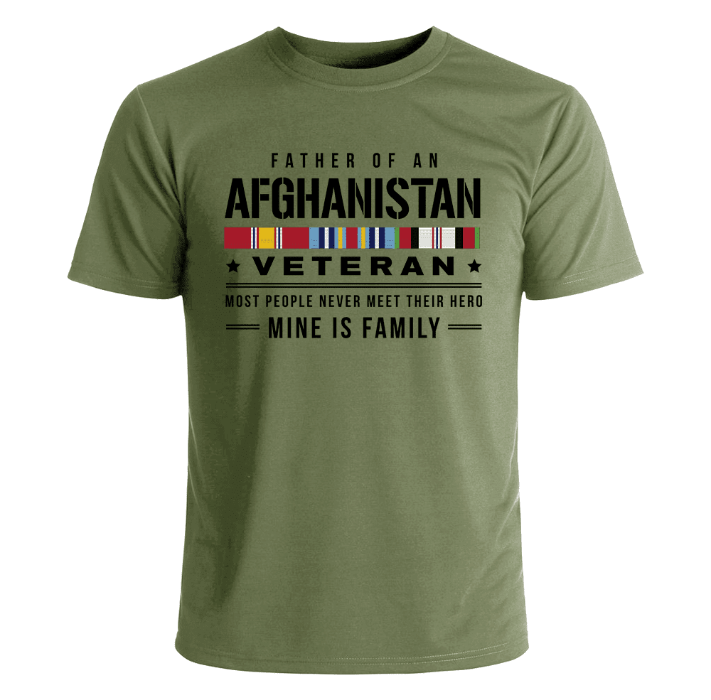 Father of an Afghanistan Veteran T-Shirt - Afghanistan Veteran Family T ...