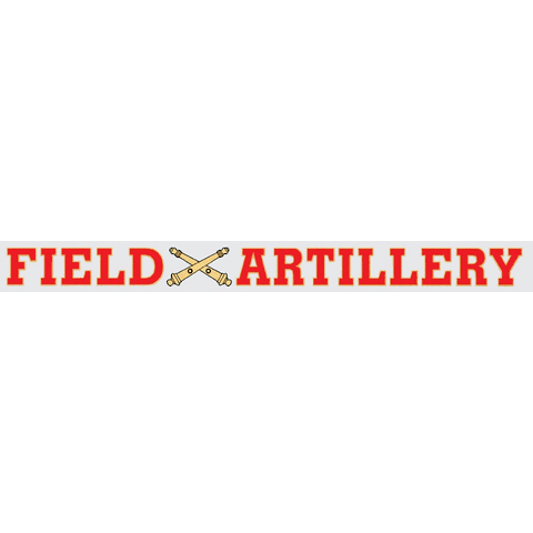 Field Artillery Window Strip Decal - Military Window Strip Decals ...