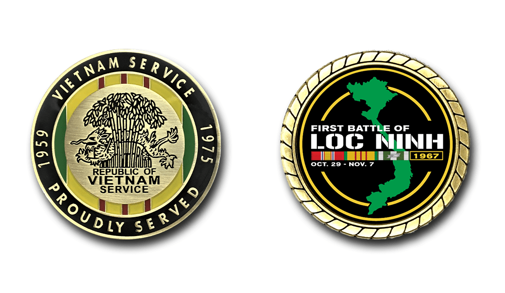 First Battle of Loc Ninh Vietnam Challenge Coin - Vietnam Battles ...