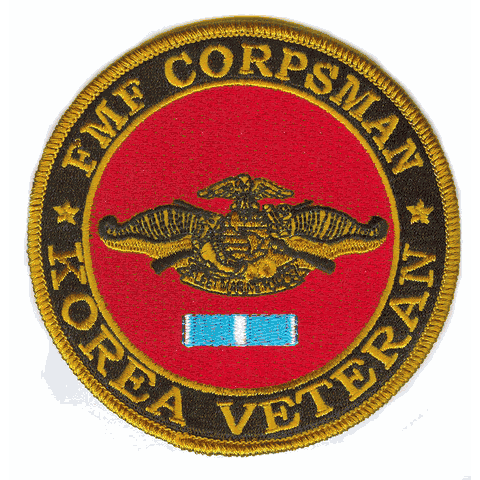 FMF Corpsman Korea Veteran Patch - Korean Veteran Patches ...