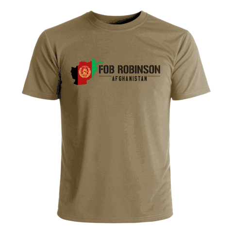 FOB Robinson Afghanistan T Shirt - Afghanistan Duty Station T-Shirts ...