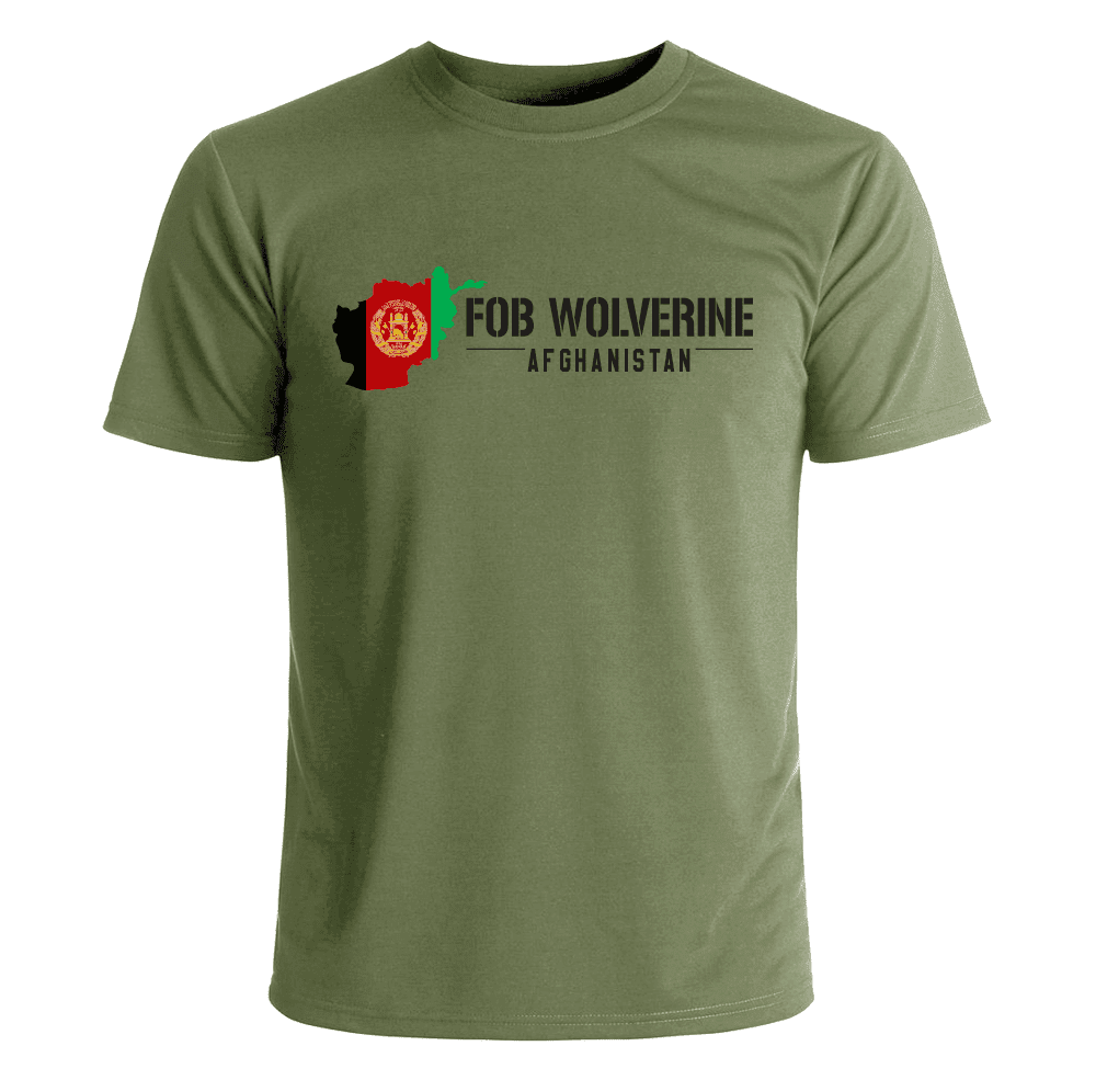 FOB Wolverine Afghanistan T Shirt - Afghanistan Duty Station T-Shirts ...