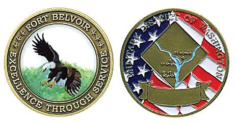 Fort Belvoir Challenge Coin - US Army Challenge Coins - PriorService.com
