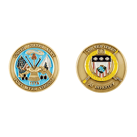 Fort Myer 3rd Infantry Division Challenge Coin - US Army Challenge ...