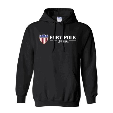Fort Polk Louisiana Hooded Sweatshirt - Domestic Duty Station Hooded ...