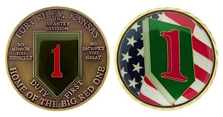 Fort Riley Challenge Coin - New Challenge Coins - PriorService.com
