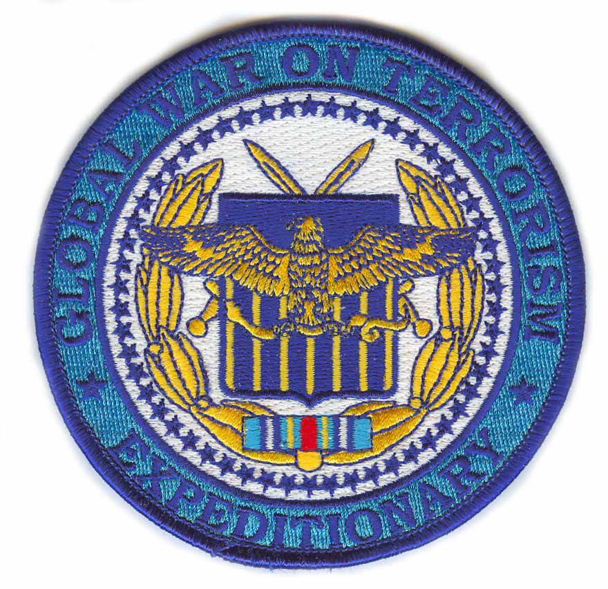 Global War on Terrorism Expeditionary Medal Patch - Awards, Decorations ...