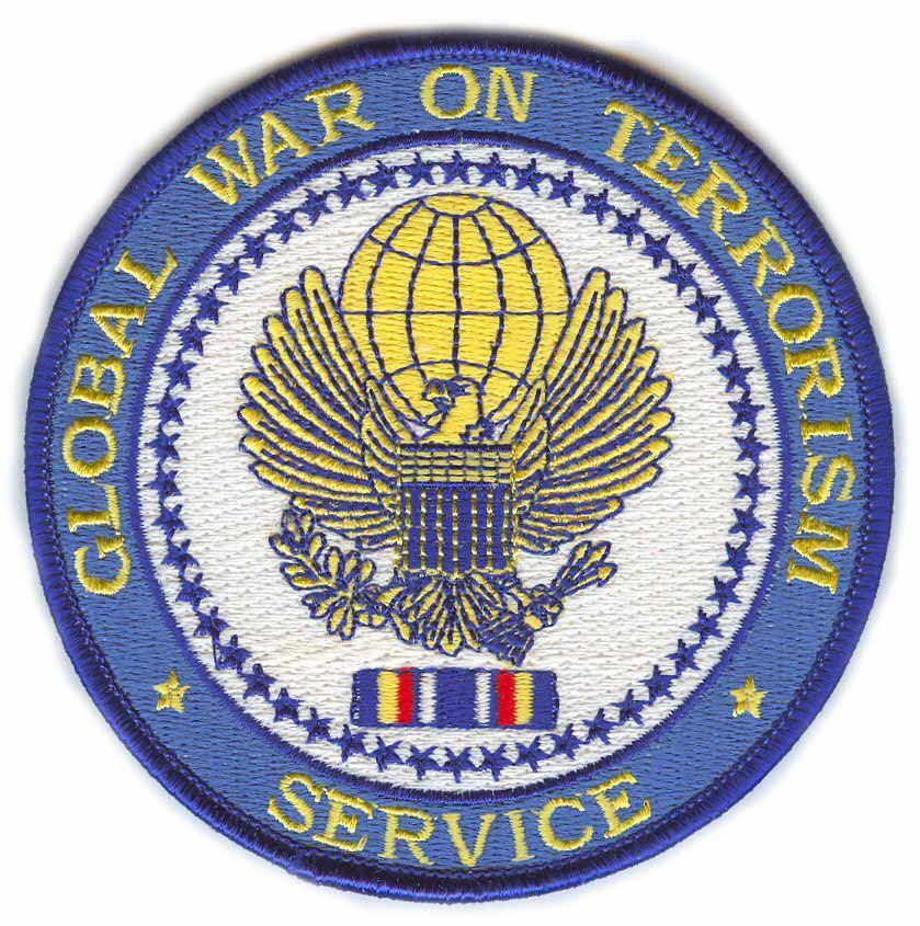 Global War on Terrorism Service Medal Patch - Awards, Decorations and ...