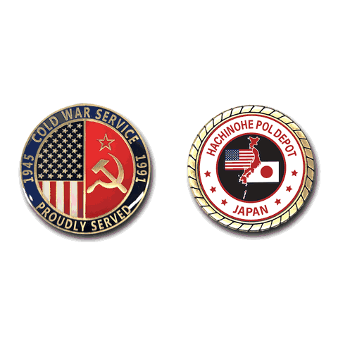 Hachinohe Pol Depot Japan Cold War Veteran Challenge Coin - Japan Duty Station Cold War Veteran ...