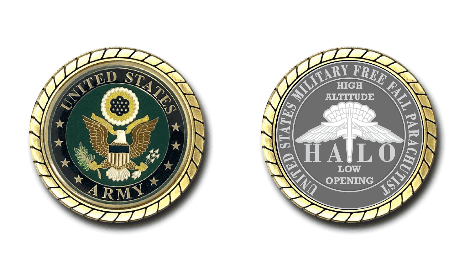 Halo Challenge Coin - Army Awards and Badges Challenge Coins ...