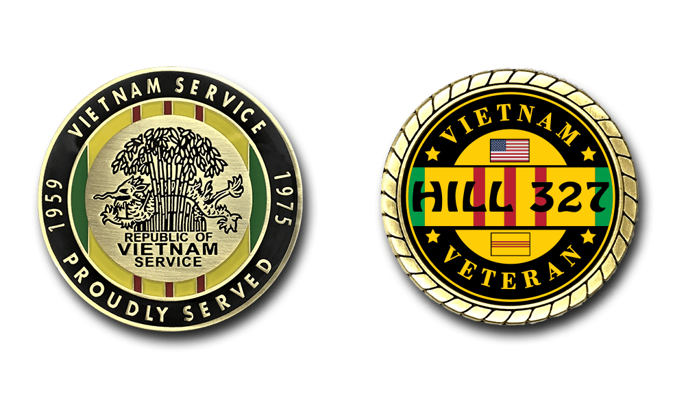 Hill 327 Vietnam Veteran Challenge Coin - Vietnam Veteran Duty Station ...