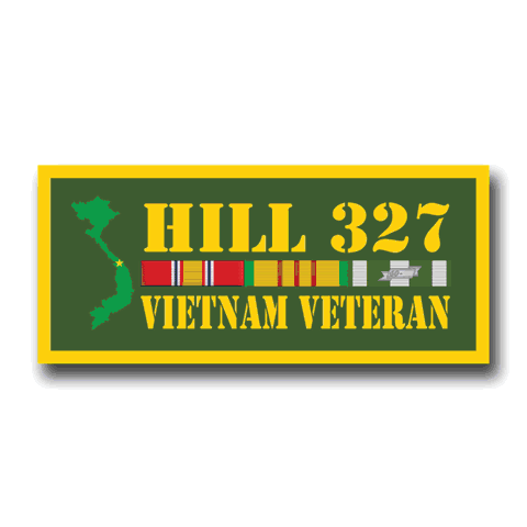 Hill 327 Vietnam Veteran Decal - Vietnam Duty Station Decals ...