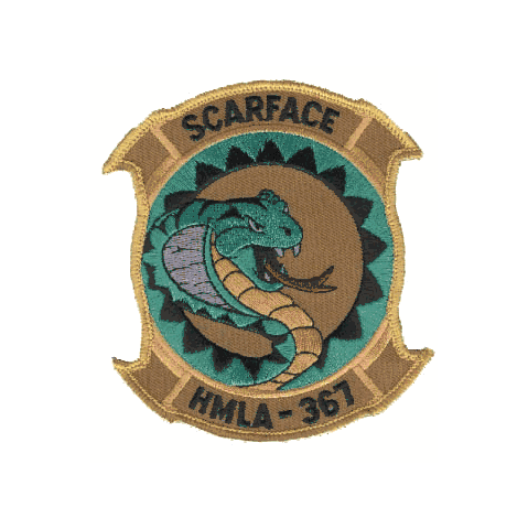 HMLA 367 Subdued Hook and Loop Fastener Patch - HMLA Squadron Patches ...