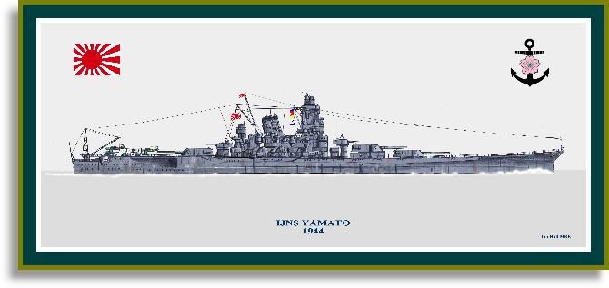 IJNS Yamato Print - Battleship Prints - PriorService.com