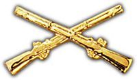 Infantry Crossed Rifles Pin - Small Army Pins - PriorService.com