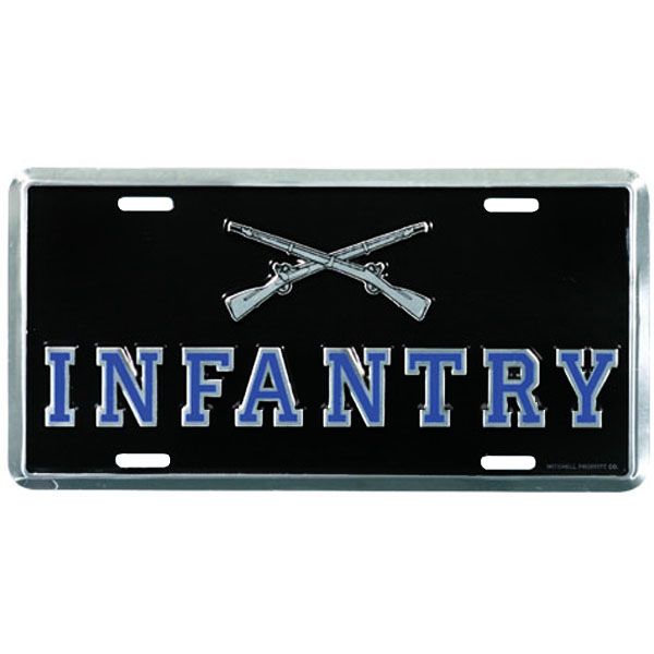 Infantry License Plate - US Army License Plates - PriorService.com