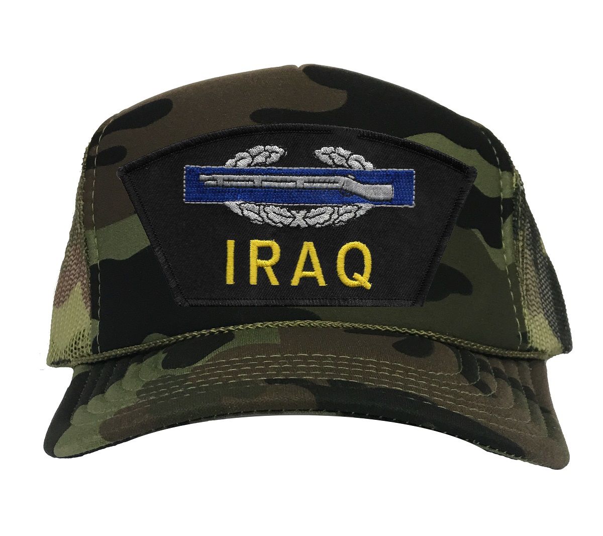 Iraq Combat Infantry Badge Camo Mesh Back Cap - New Camo Mesh Caps ...