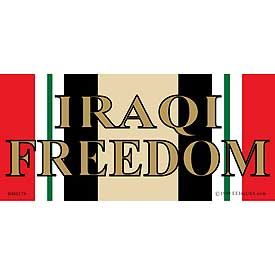 Iraqi Freedom Bumper Sticker - Military Bumper Stickers - PriorService.com