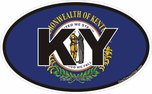 Kentucky Oval Decal - U.S. State Decals - PriorService.com
