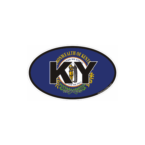 Kentucky Oval Decal - U.S. State Decals - PriorService.com