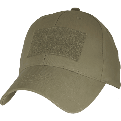 Khaki Front Hook & Loop Cap - Hook & Loop Ball Caps - PriorService.com