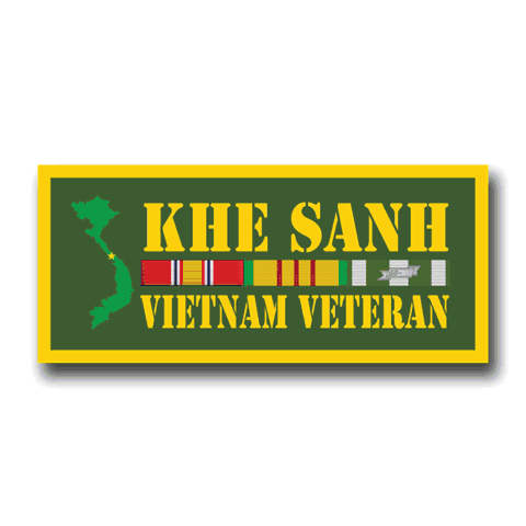 Khe Sanh Vietnam Veteran Decal - Vietnam Duty Station Decals ...