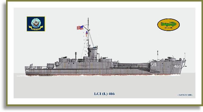 LCI(L) WWII Landing Craft Infantry (Large) Print - Amphibious Prints ...
