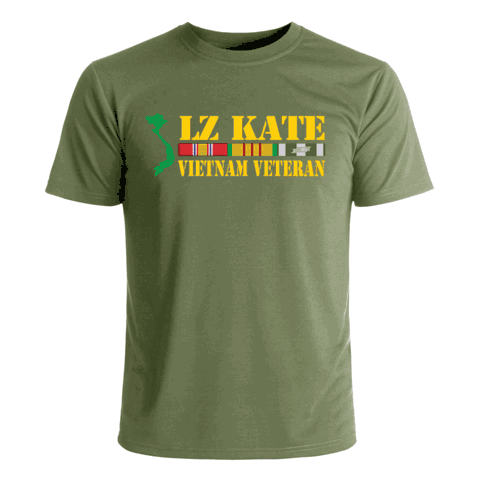 LZ Kate Vietnam Veteran T-Shirt - More Vietnam Duty Station T-Shirts ...
