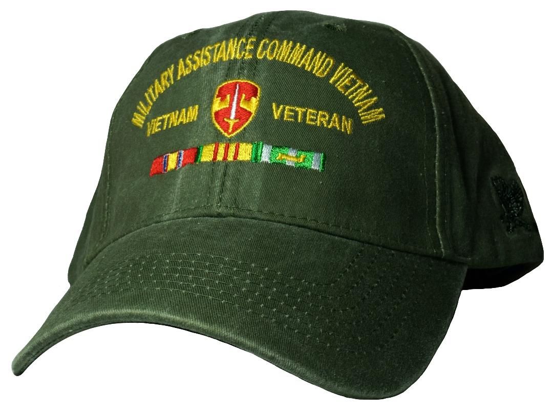 MACV Vietnam Veteran OD Green Cap - New Vietnam Veteran Caps ...