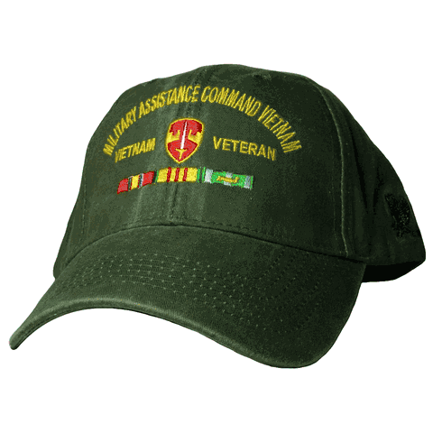 MACV Vietnam Veteran OD Green Cap - New Vietnam Veteran Caps ...