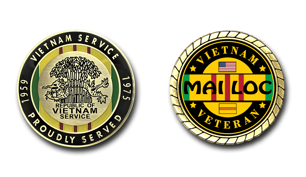 Mai Loc Vietnam Veteran Challenge Coin - Vietnam Veteran Duty Station ...
