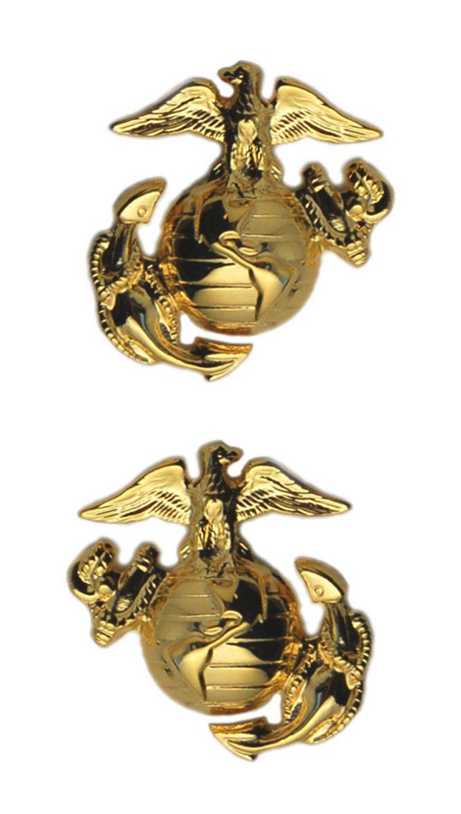 Marine Collar Insignia Enlisted Pair - Marine Corps Insignia ...