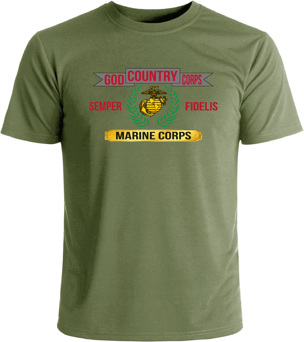 Marine Corps God Country Corps T-Shirt - new veteran t-shirts ...