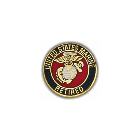 Marine Corps Retired Pin - Marine Corps Pins - PriorService.com