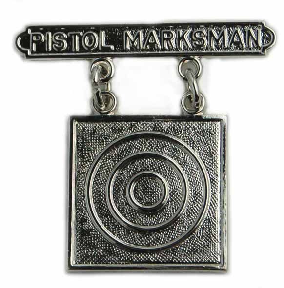 Marine Pistol Marksman Badge - Marine Corps Insignia - PriorService.com
