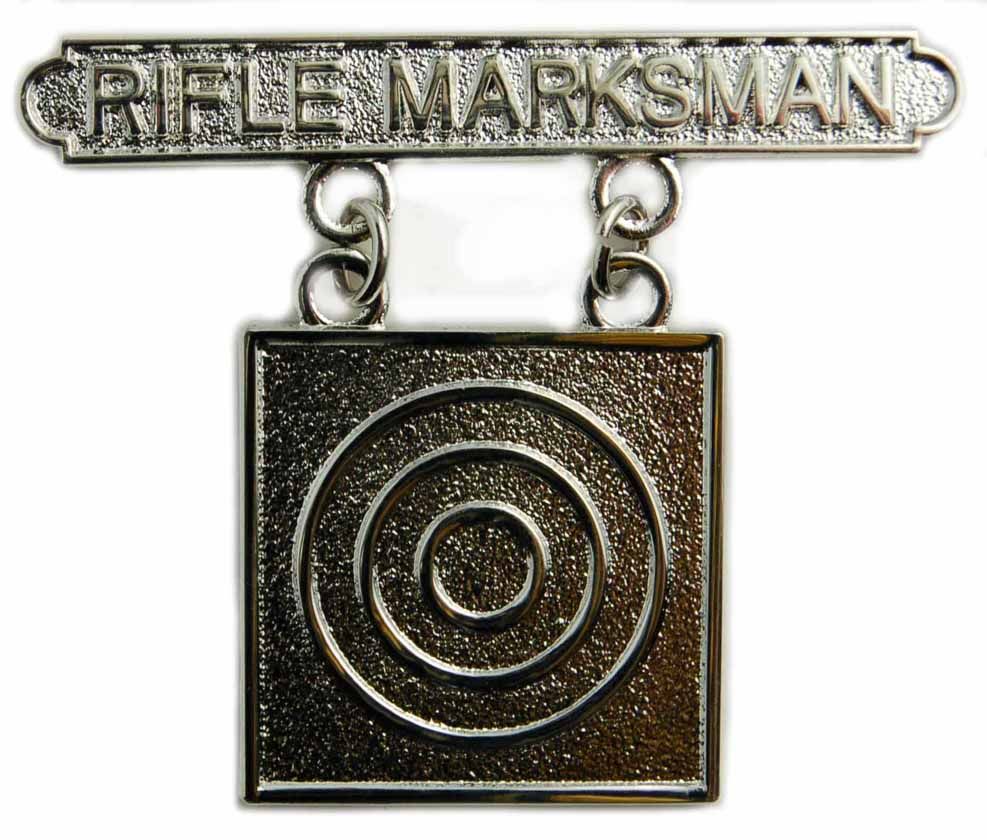 Marine Rifle Marksman Badge - Marine Corps Insignia - PriorService.com