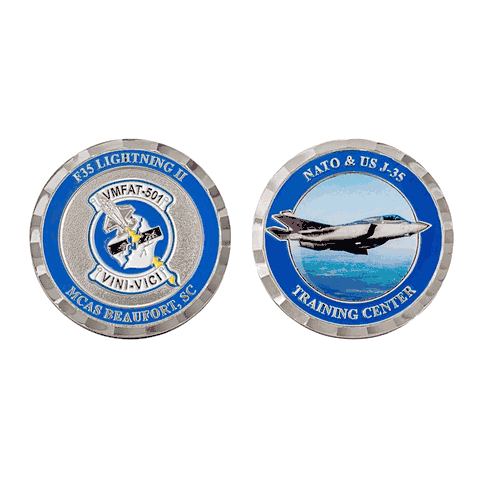 MCAS Beaufort VMFAT-501 J-35 Training Center Challenge Coin - New ...