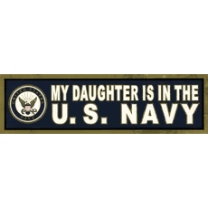 US Navy Metallic Bumper Sticker - US Navy Bumper Stickers ...