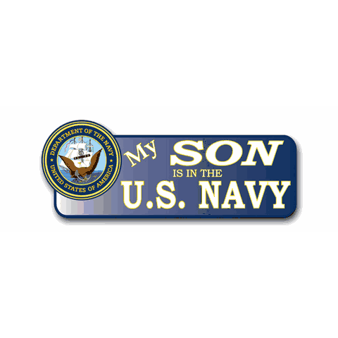My Son Is In The Navy Bumper Sticker - New Pride Decals - PriorService.com