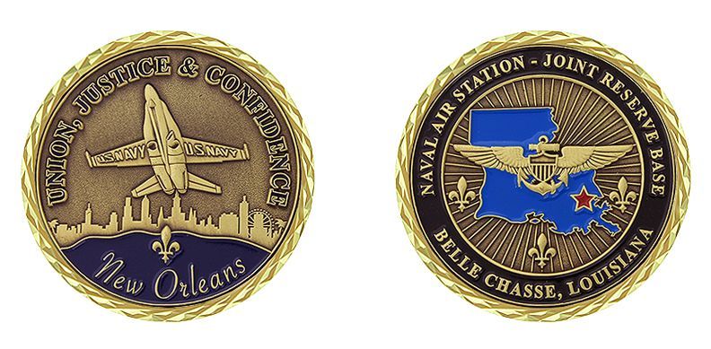 Naval Air Station New Orleans Challenge Coin - US Navy Challenge Coins ...